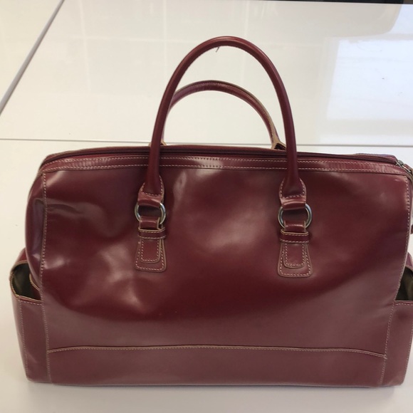 Boulevard | Bags | Boulevard Crimson Leather Handbag | Poshmark